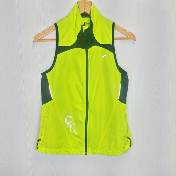 Brooks | Jackets & Coats | Brooks Womens Running Vest Florescent ...